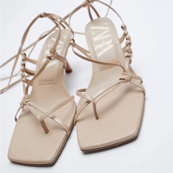 Zara | Shoes | Zara Square Toe Gladiator Sandals | Poshmark
